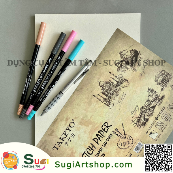 Giấy vẽ cơ bản SKETCH PAPER TAKEYO - Sugi Art Shop